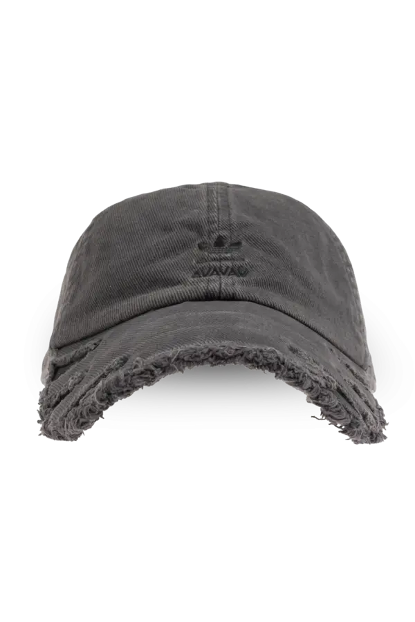 ADIDAS ORIGINALS X Avavav Distressed Baseball Cap - Grey