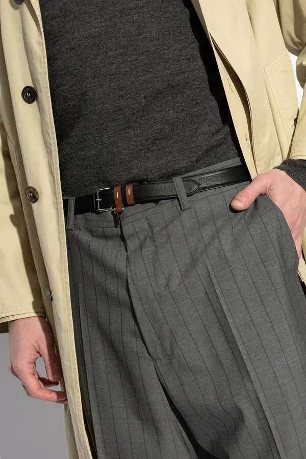 MAISON MARGIELA Logo Plaque Buckled Belt