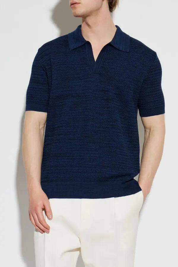 Etro Polo With Decorative Weave