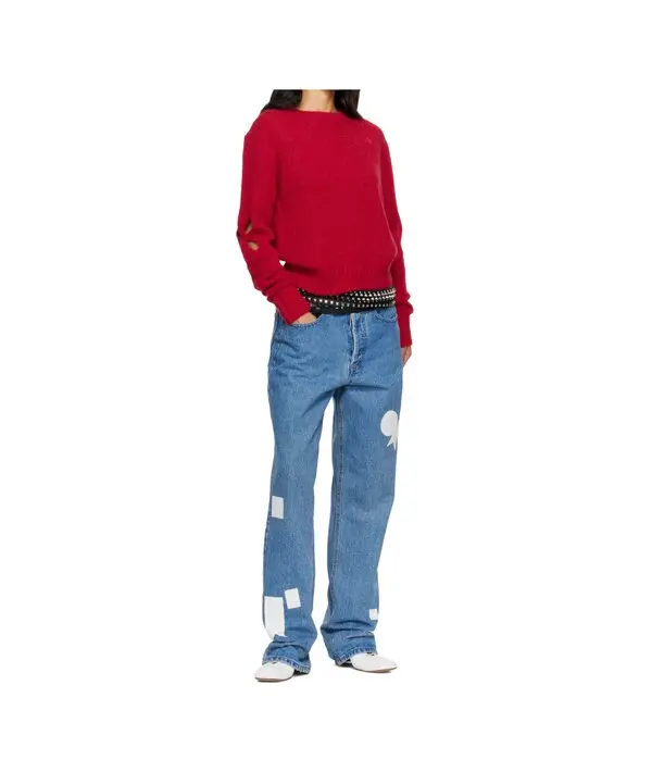 STEFAN COOKE Crew Neck Distressed Sweater