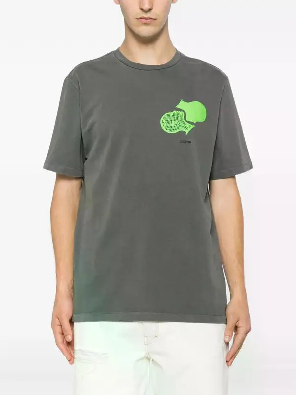 11 11 L.U.C.K. Graphic Print Crew Neck T-shirt