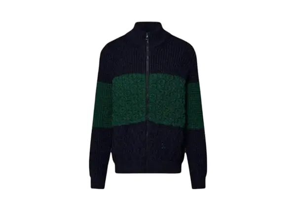 LOUIS VUITTON Technical Wool Zip Blouson Jacket