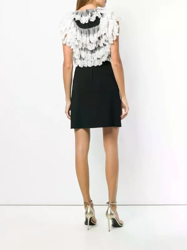 Dolce & Gabbana Short Dress With "fashion Devotion" Patch And Heart Embroidery