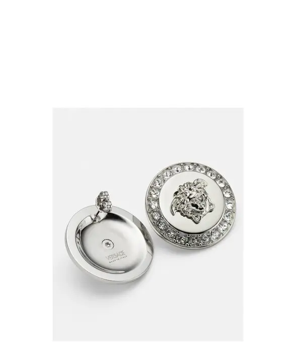 Versace Medusa Crystal Embellished Earrings