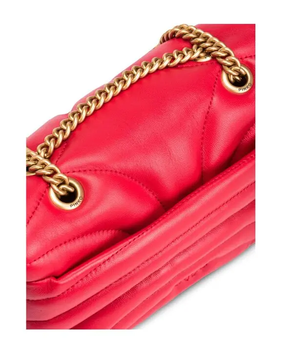 Pinko Love Puff Chain Linked Mini Crossbody Bag