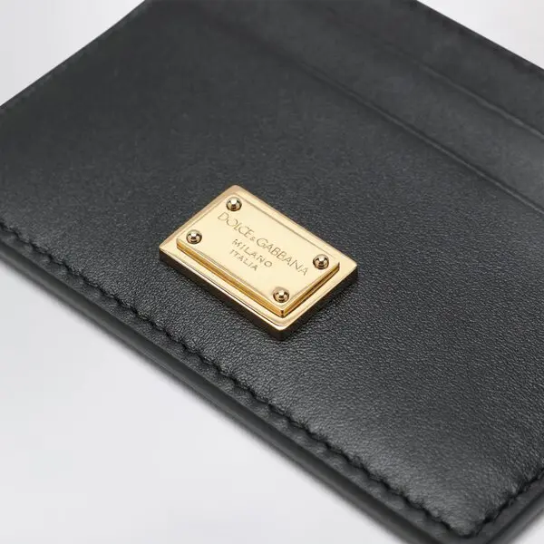 Dolce & Gabbana Plongé Calf Leather Card Holder - Black