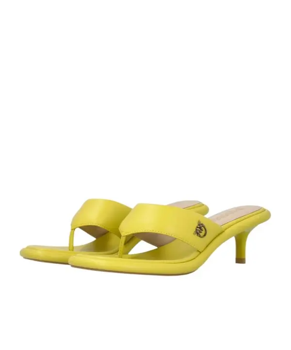 Pinko Love Birds-plaque Thong Sandals