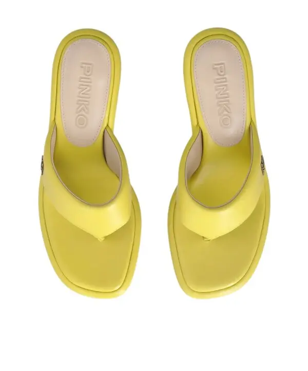 Pinko Love Birds-plaque Thong Sandals