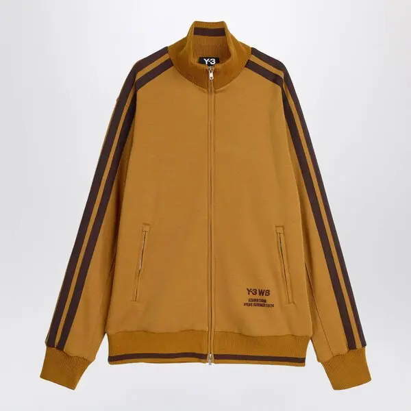 ADIDAS BY WALES BONNER Y-3 Bronze Zip-up Sweatshirt With High Neck And Ribbed Trims