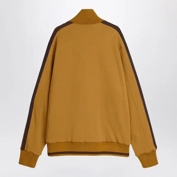 ADIDAS BY WALES BONNER Y-3 Bronze Zip-up Sweatshirt With High Neck And Ribbed Trims