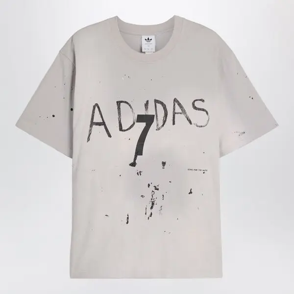 Adidas X Song For The Mute Printed Cotton T-shirt - Grey
