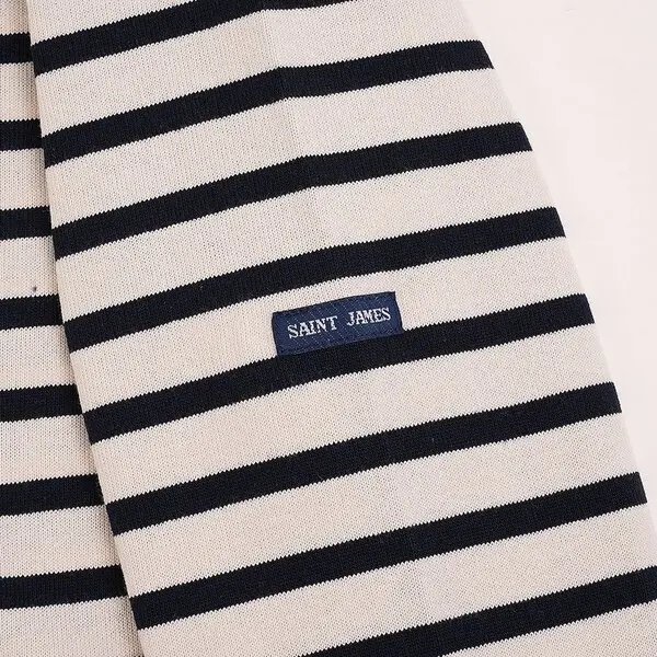 Saint James Long Sleeve Zip Up Hooded Sweatshirt