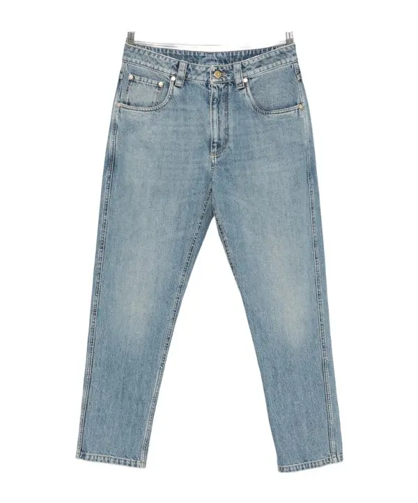 Brunello Cucinelli Logo-patch Jeans
