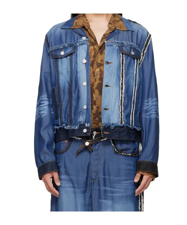 MAGLIANO Long Sleeve Denim Jacket - Blue