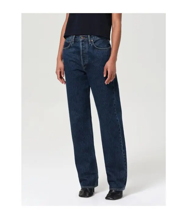 AGOLDE High-rise Straight-leg Jeans - Blue