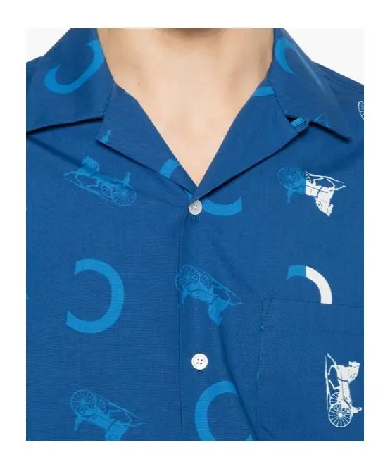 Celine Bowling' Shirt With Pointed Collar And Front Button Closure