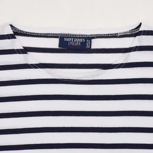 Saint James Striped Round Neck T-shirt