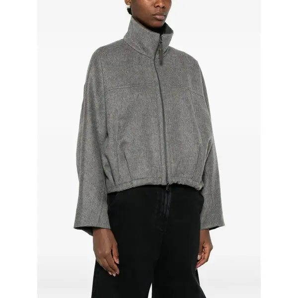 Brunello Cucinelli Double-zip Bomber Jacket - Black