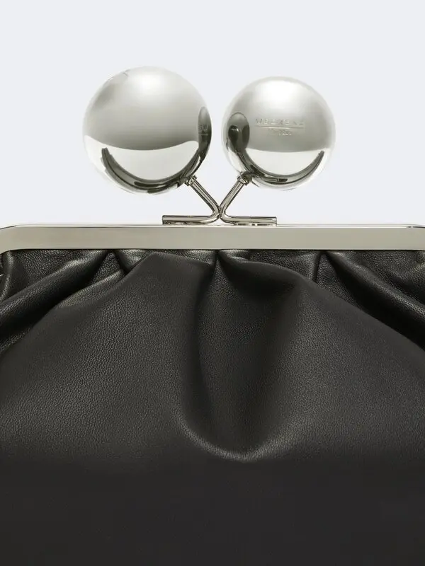 Max Mara Medium Pasticcino Clutch Bag - Black