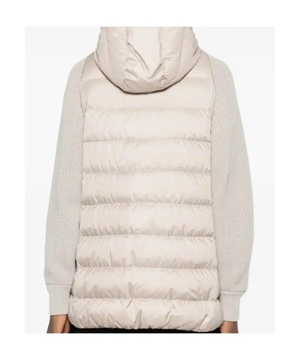 Brunello Cucinelli Shiny Zipped Down Jacket - Nude