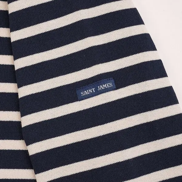 Saint James Long Sleeve Striped T-shirt - Black
