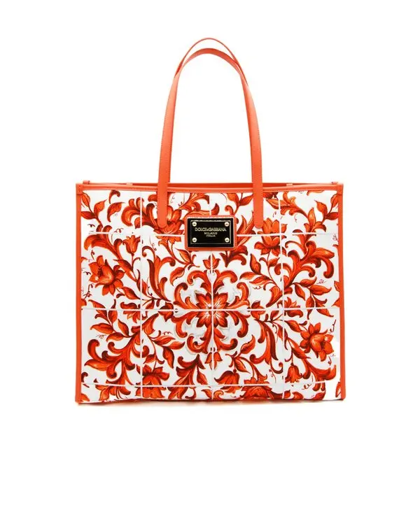 Dolce & Gabbana Large Floral Print Tote Bag