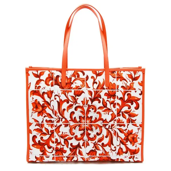 Dolce & Gabbana Large Floral Print Tote Bag