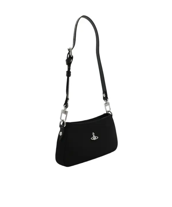 VIVIENNE WESTWOOD Orb Logo Shoulder Bag - Black
