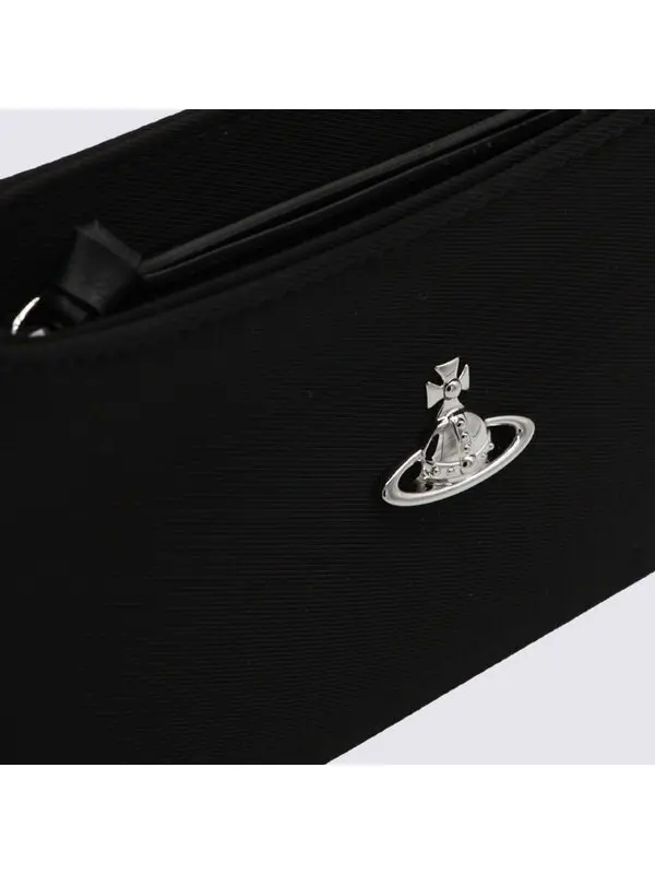 VIVIENNE WESTWOOD Orb Logo Shoulder Bag - Black