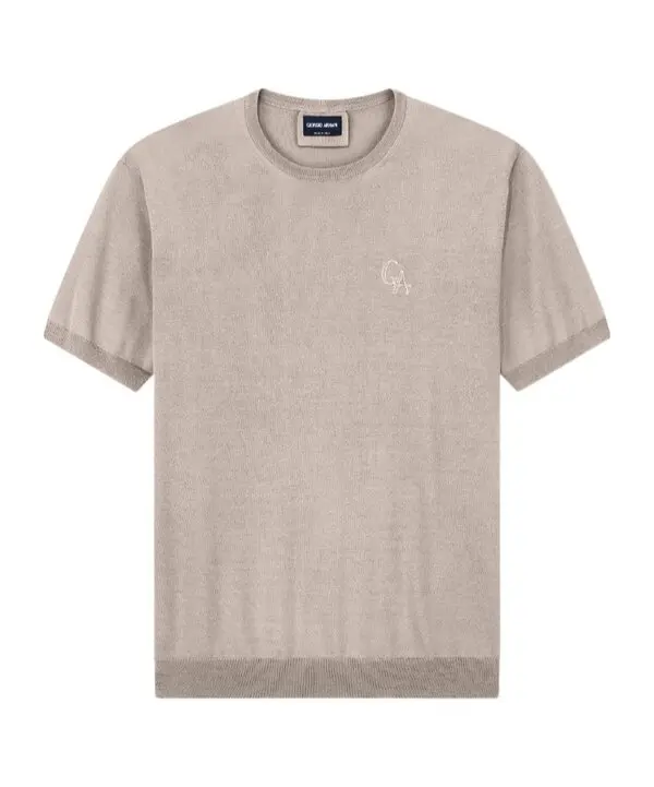 Giorgio Armani Embroidered Logo T-shirt