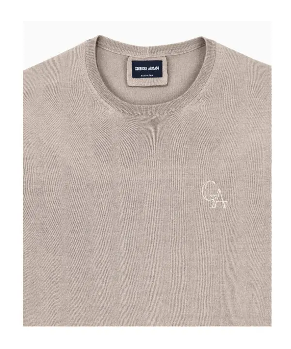 Giorgio Armani Embroidered Logo T-shirt