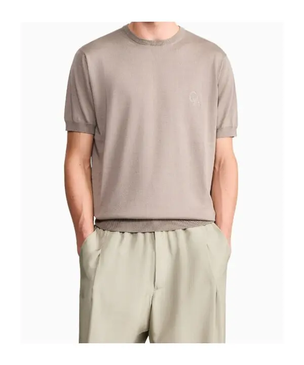 Giorgio Armani Embroidered Logo T-shirt