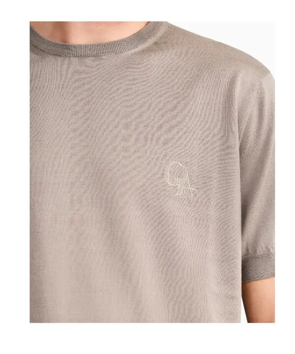 Giorgio Armani Embroidered Logo T-shirt