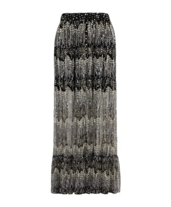 Rabanne Embellished Faux-pearl Maxi Skirt