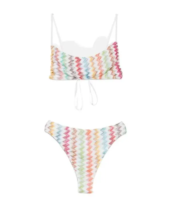 Missoni Zigzag-knit Two-piece Bikini