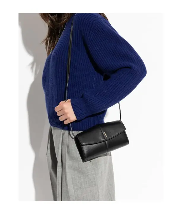 JIL SANDER Linea Leather Cross Body Bag