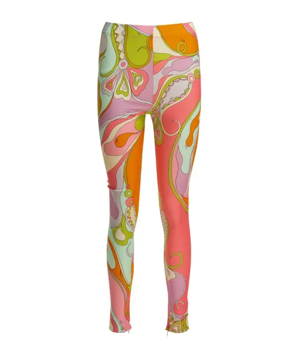 Emilio Pucci Orchidee Printed Leggings