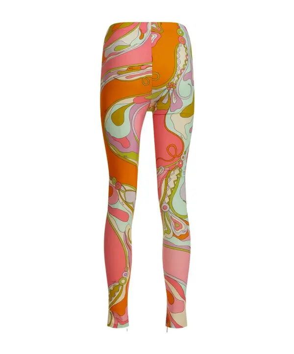 Emilio Pucci Orchidee Printed Leggings