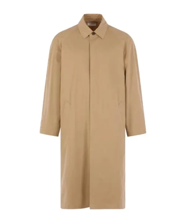 THE ROW Button Detailed Long Coat - Nude