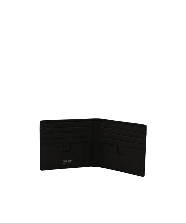 TOM FORD Logo Embossed Bi-fold Wallet