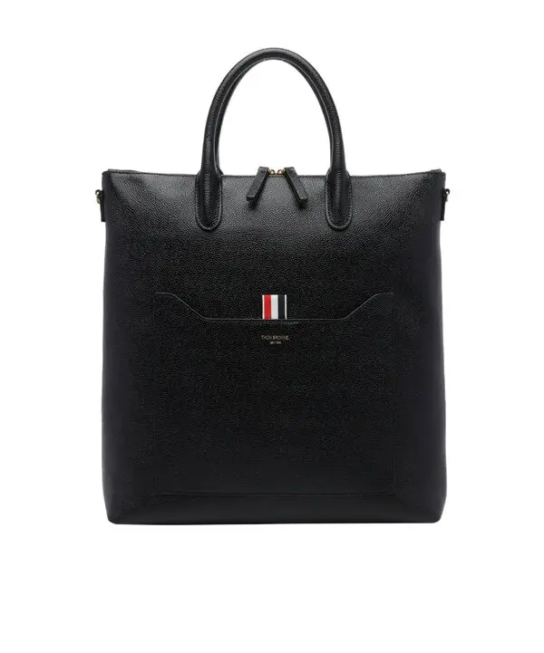 Thom Browne Vertical Tool Tote Bag - Black