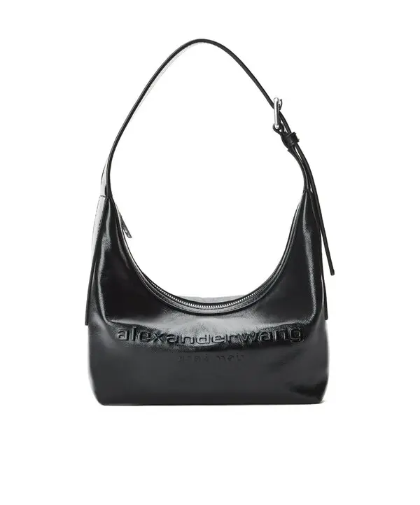 Alexander Wang Small Hobo Bag With Raised Logo Detail