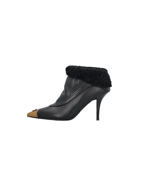 Pinko 90mm Pointed Toe Logo Ankle Boots