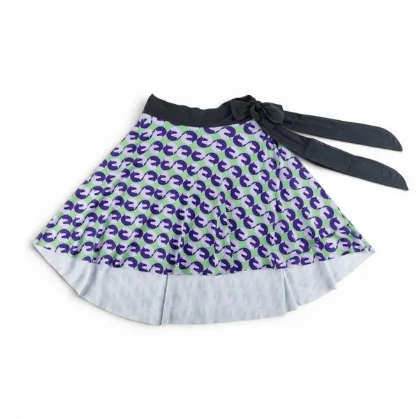 FORZA CAVALLO Yin Yang Horse Print Wrap Skirt - Purple