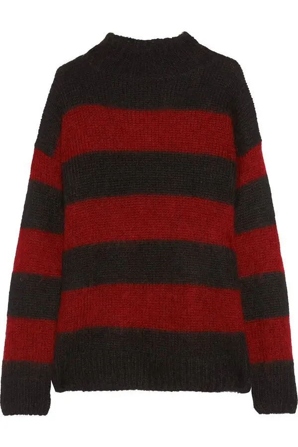 R13 Nancy Striped Mohair-blend Sweater