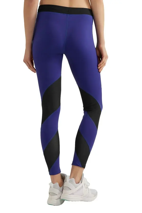 Monreal London Waterfall Meshpaneled Stretchjersey Leggings