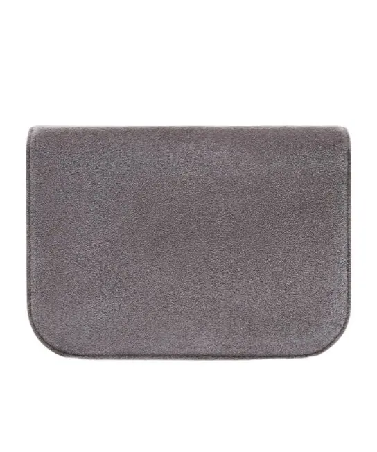 Giorgio Armani Suede Shoulder Bag With Flap And Adjustable Strap