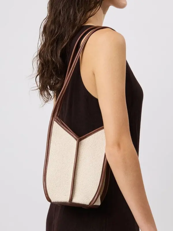 Hereu Calella Canvas Bucket Bag - White