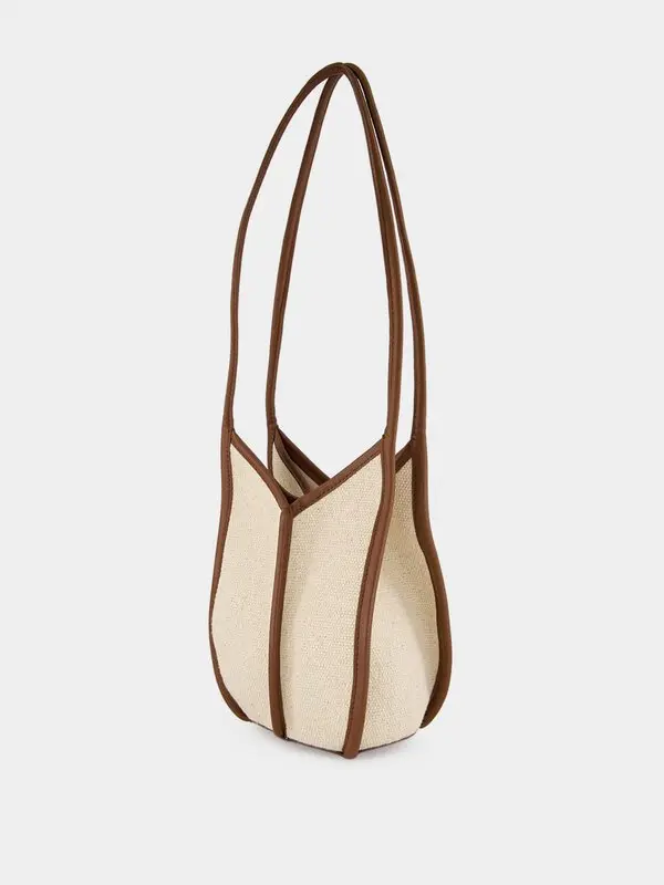 Hereu Calella Bucket Canvas Bag - White