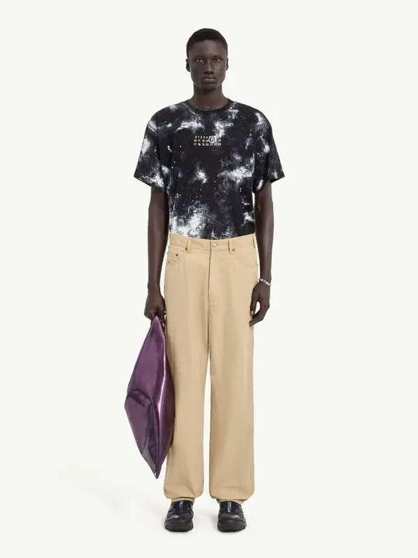 MAISON MARGIELA Wide-leg Cotton Trench Trousers - Beige
